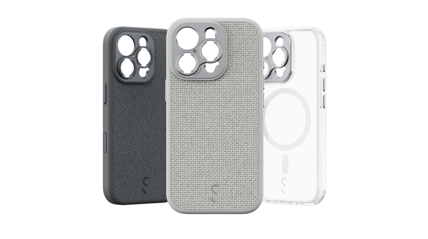 S.Mount Camera Case - iPhone Fabric (Light Grey) – ShiftCam Gear